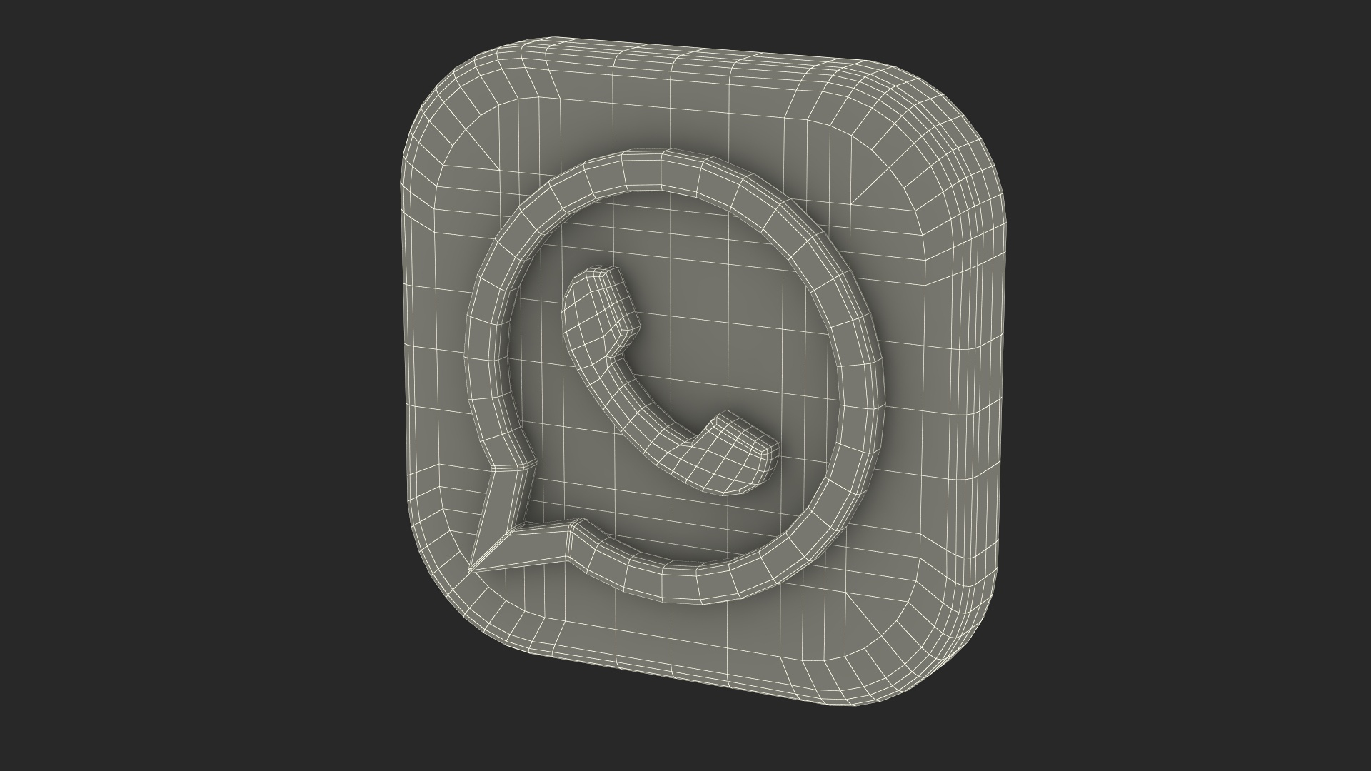 Whatsapp Icon 3D Model - TurboSquid 2274197