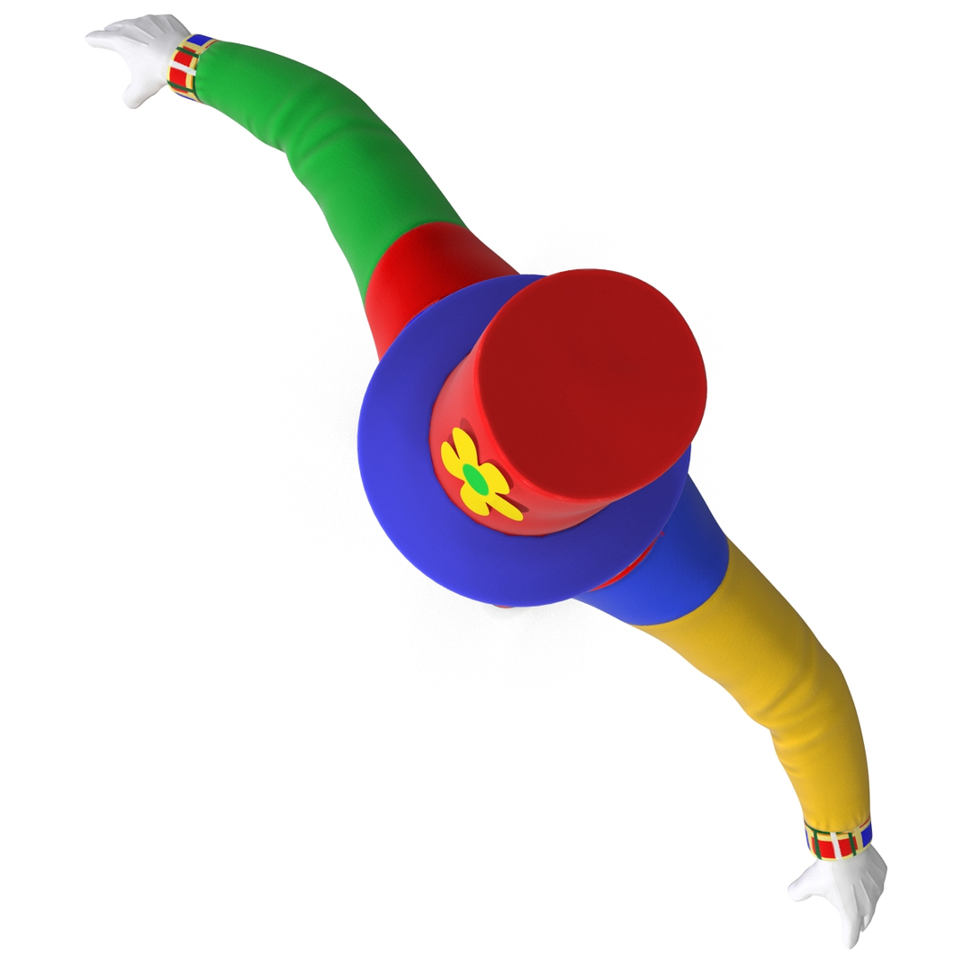 3d model clown clothes