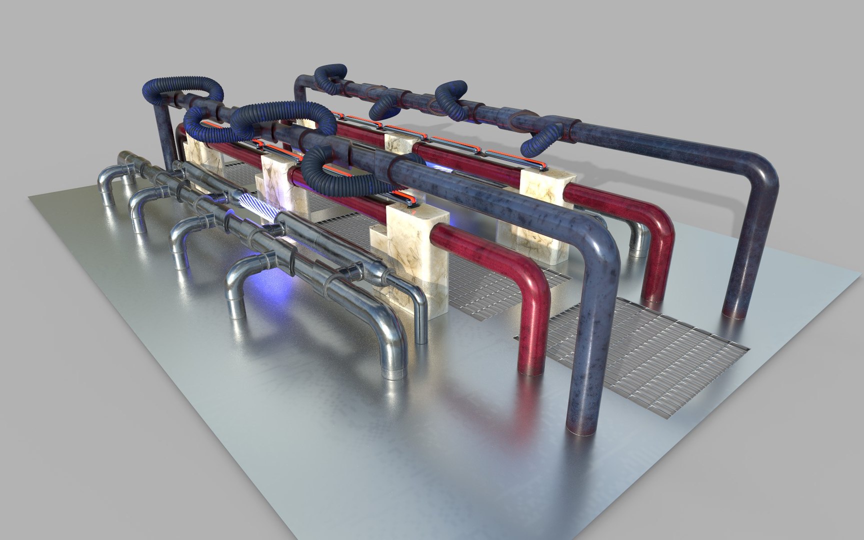 Gas Pipe Model - TurboSquid 1374040