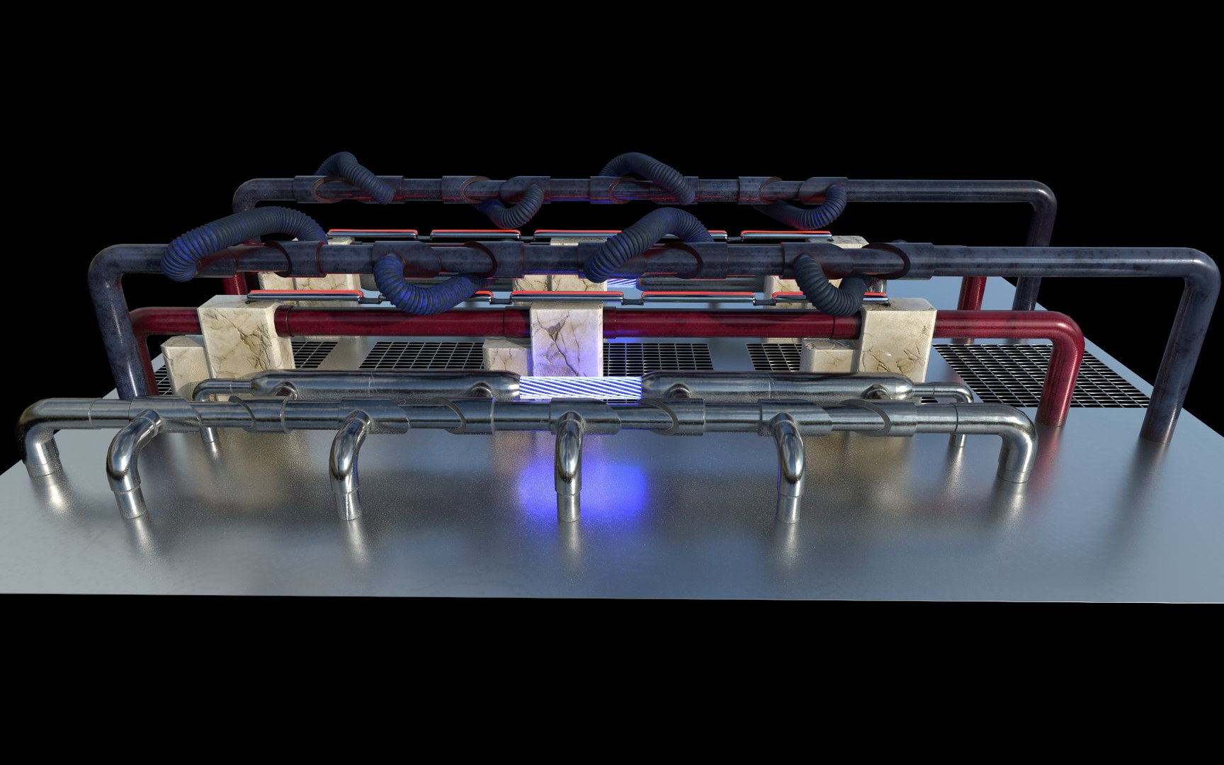 Gas Pipe Model - TurboSquid 1374040