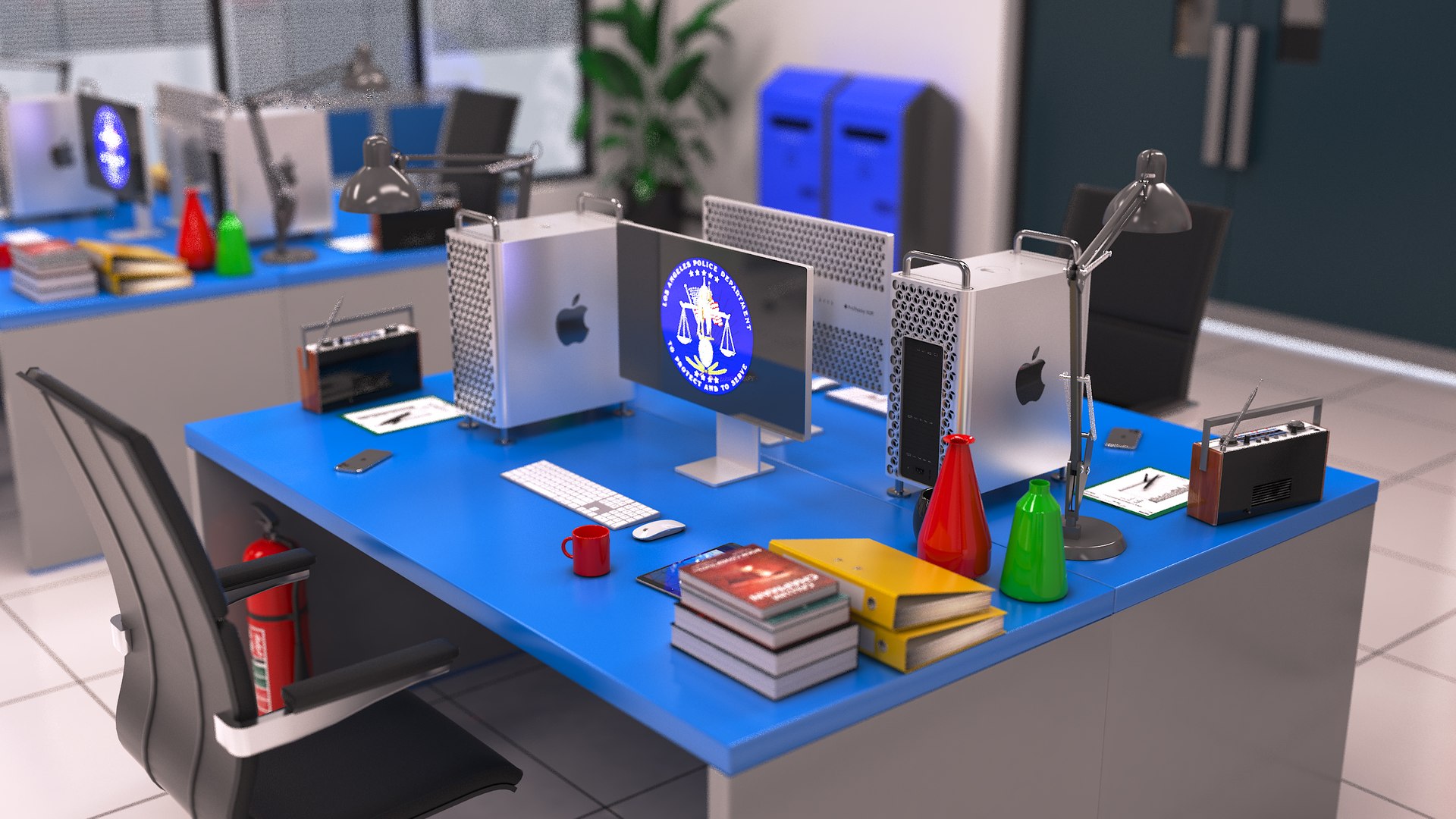 3D Model Police Station Interior - TurboSquid 2058673