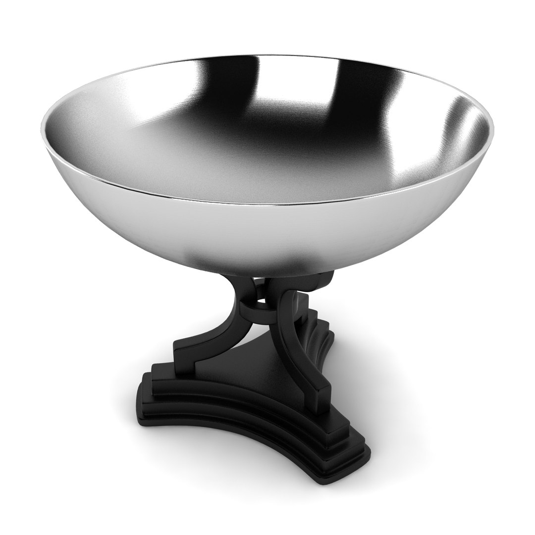 3d model bowl metal