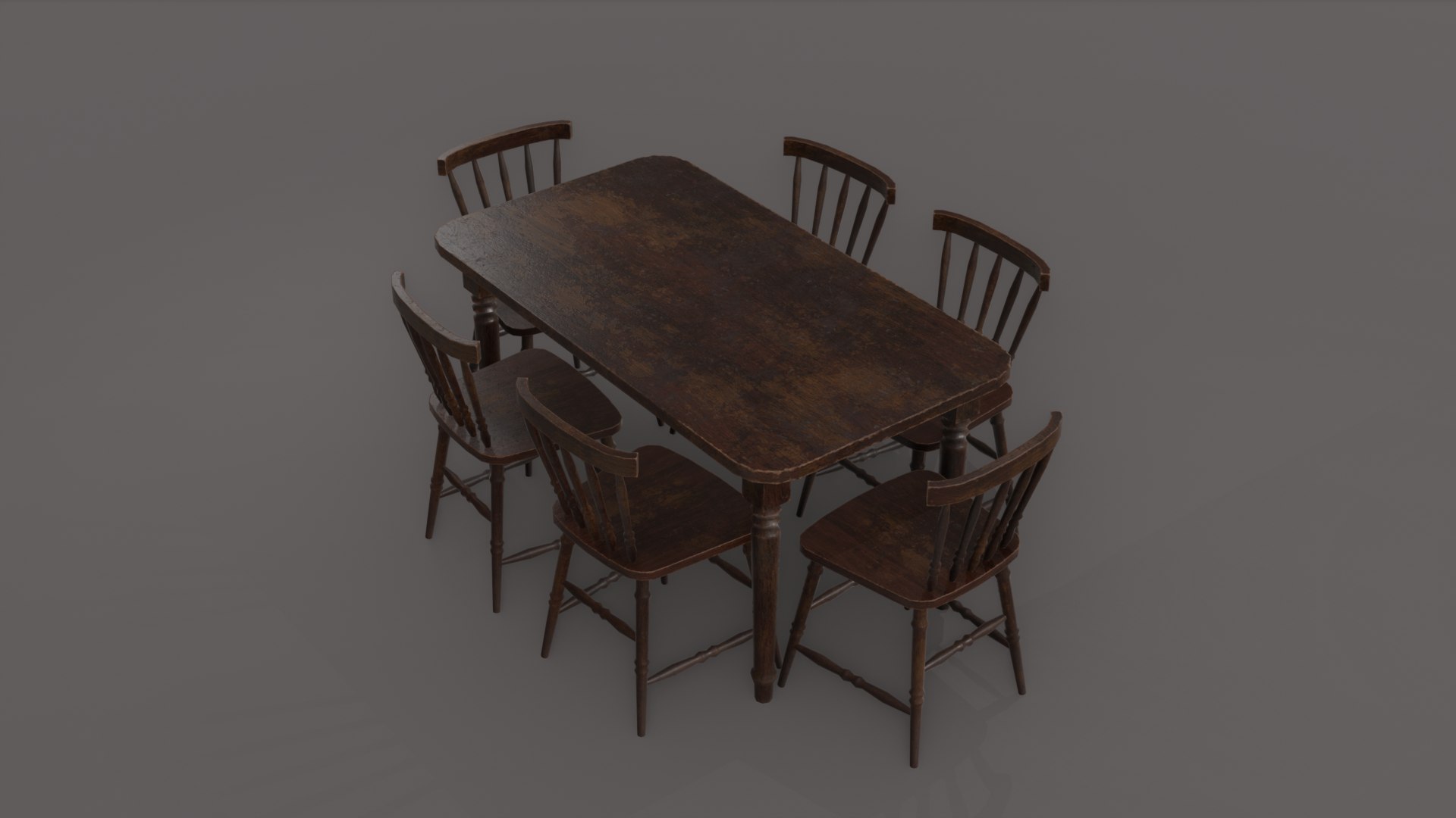 Free 3D Model Table And Chairs - TurboSquid 2345815