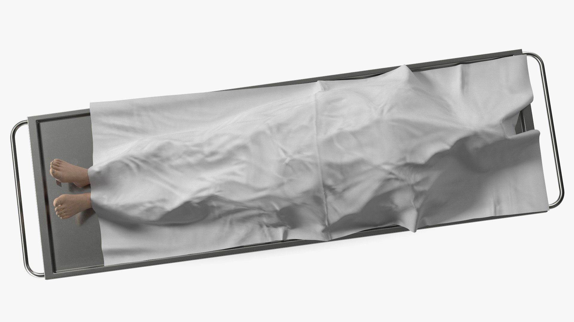3D Model Male Dead Body Covered With Cloth - TurboSquid 1975701