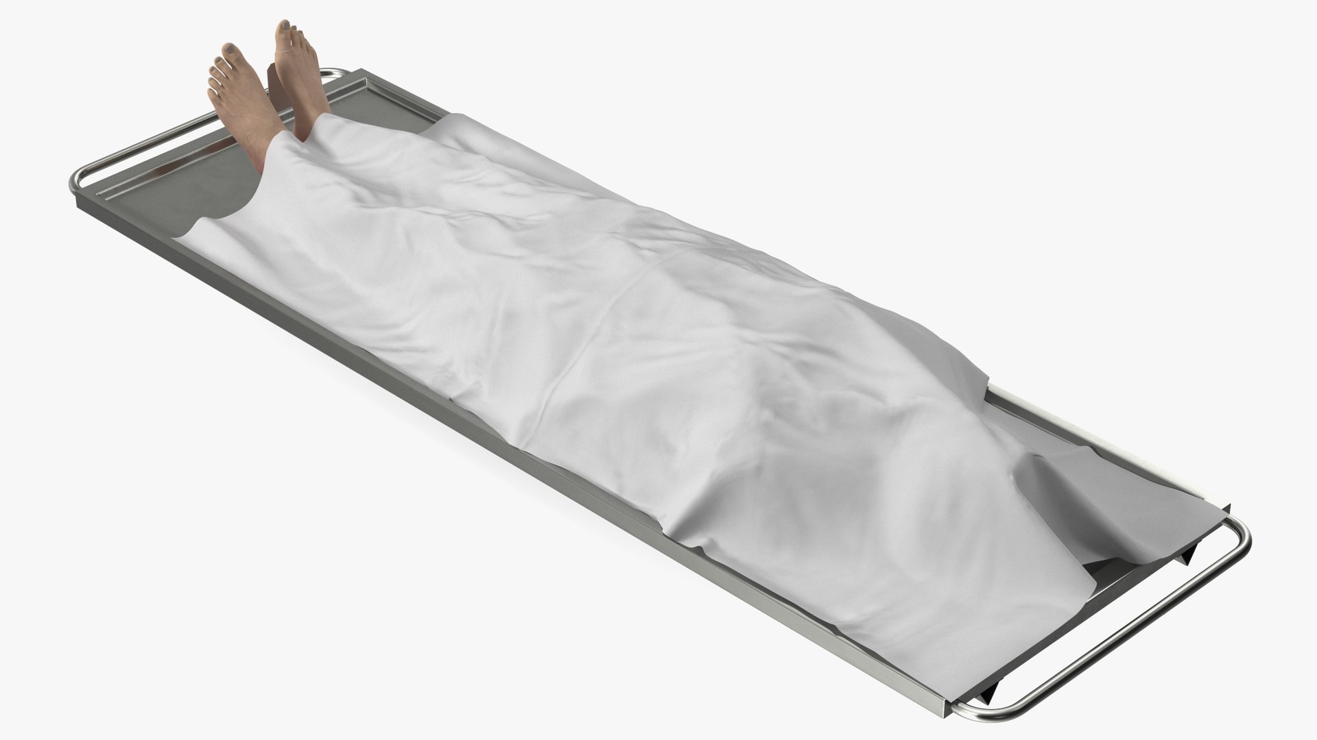 3D Model Male Dead Body Covered With Cloth - TurboSquid 1975701