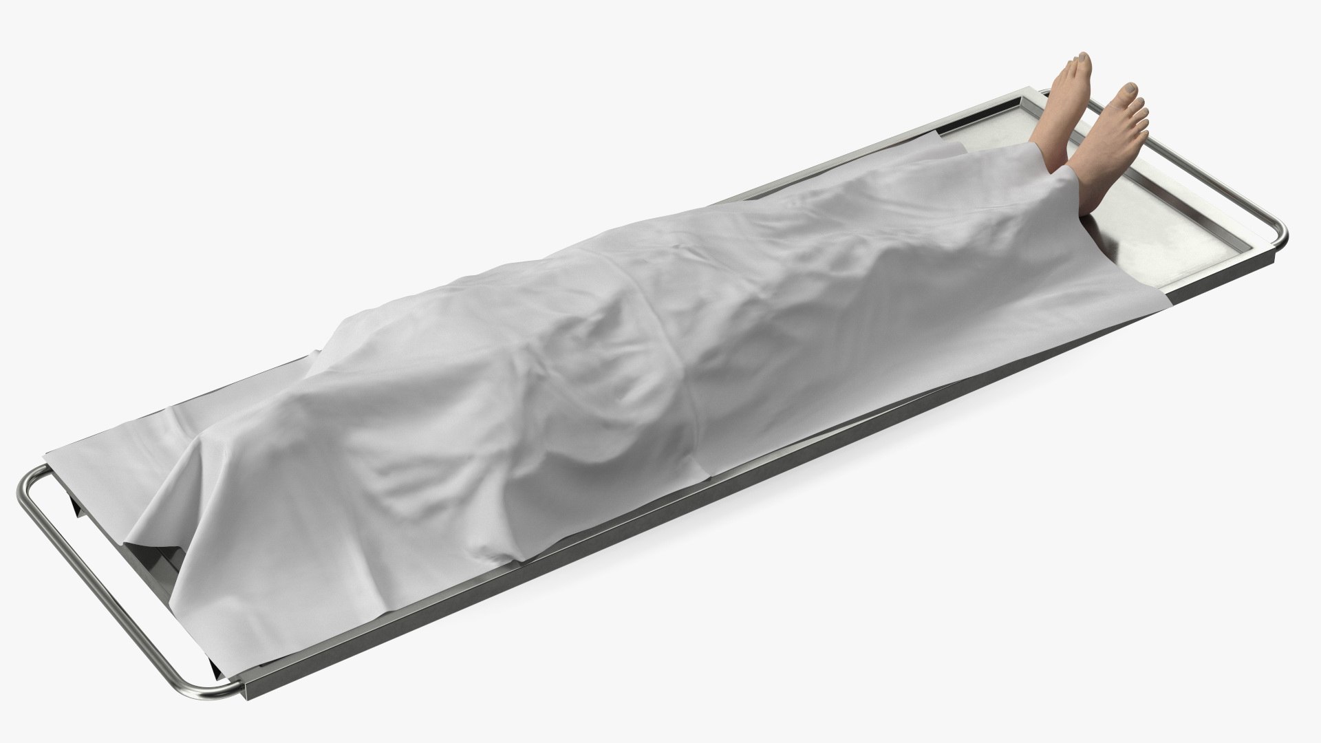 3D Model Male Dead Body Covered With Cloth - TurboSquid 1975701