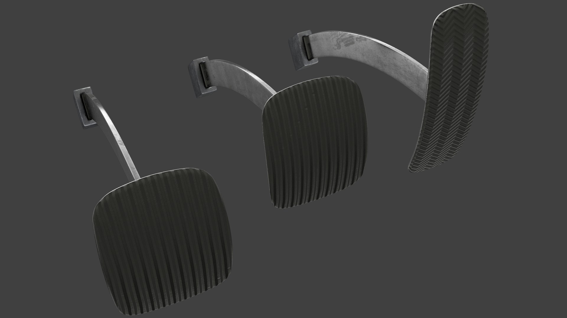 Retro Car Pedals 3D Model - TurboSquid 2059922