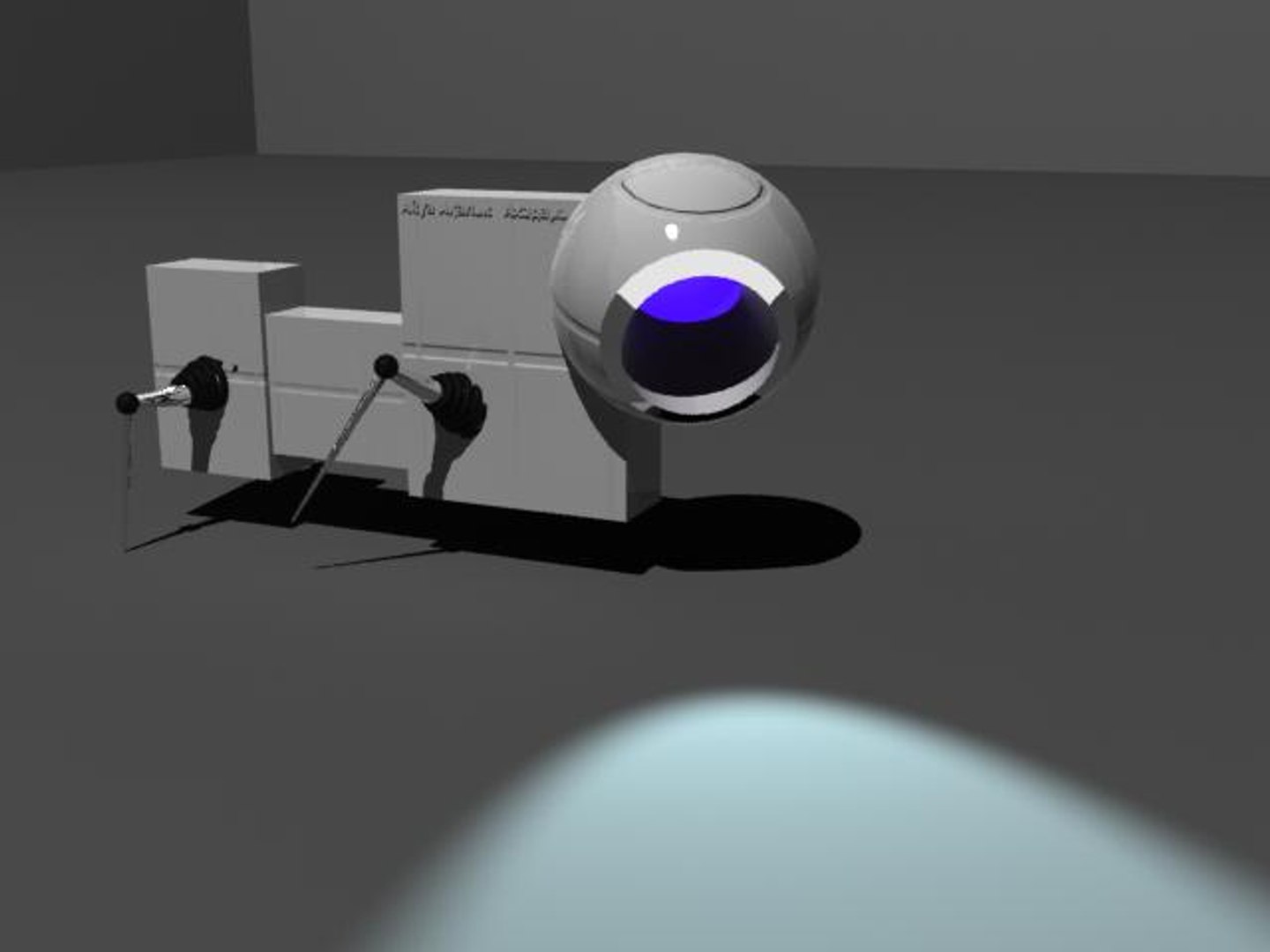 free small droid 3d model