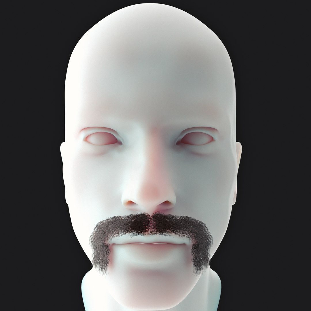 3D Mustache Model - TurboSquid 1426123