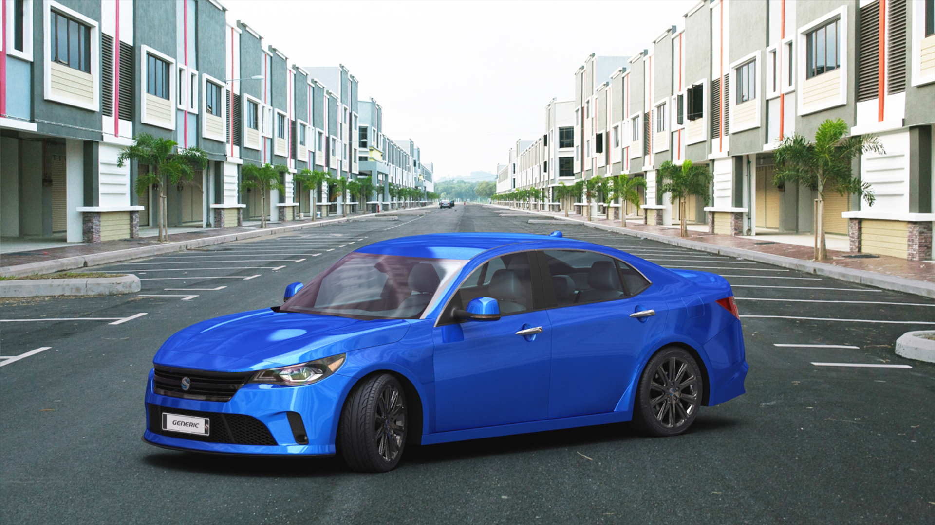 Generic Sedan 2017-2020 3D Model - TurboSquid 1370508