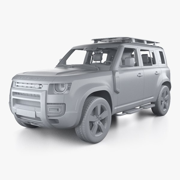 modelo 3d Land Rover Defender 110 Explorer Pack with HQ interior 2020 ...