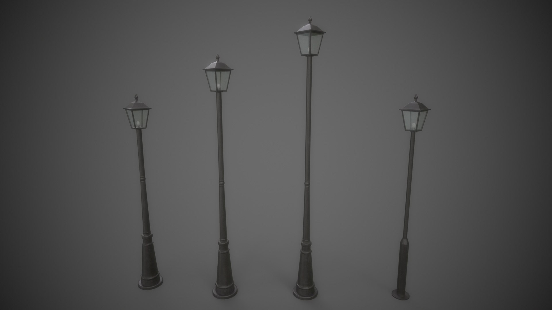 3D model PBR Outdoor Street lamp post - TurboSquid 1980546