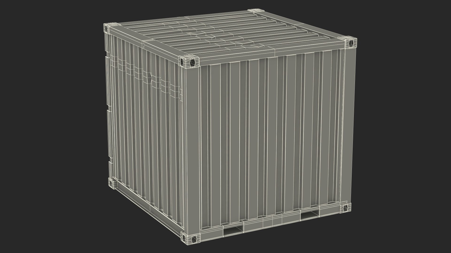 8ft Shipping Container Blue 3D - TurboSquid 2147248
