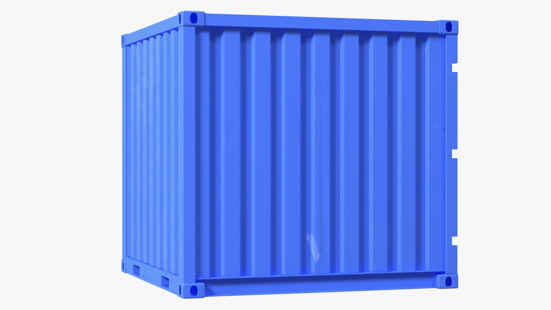 8ft Shipping Container Blue 3D - TurboSquid 2147248