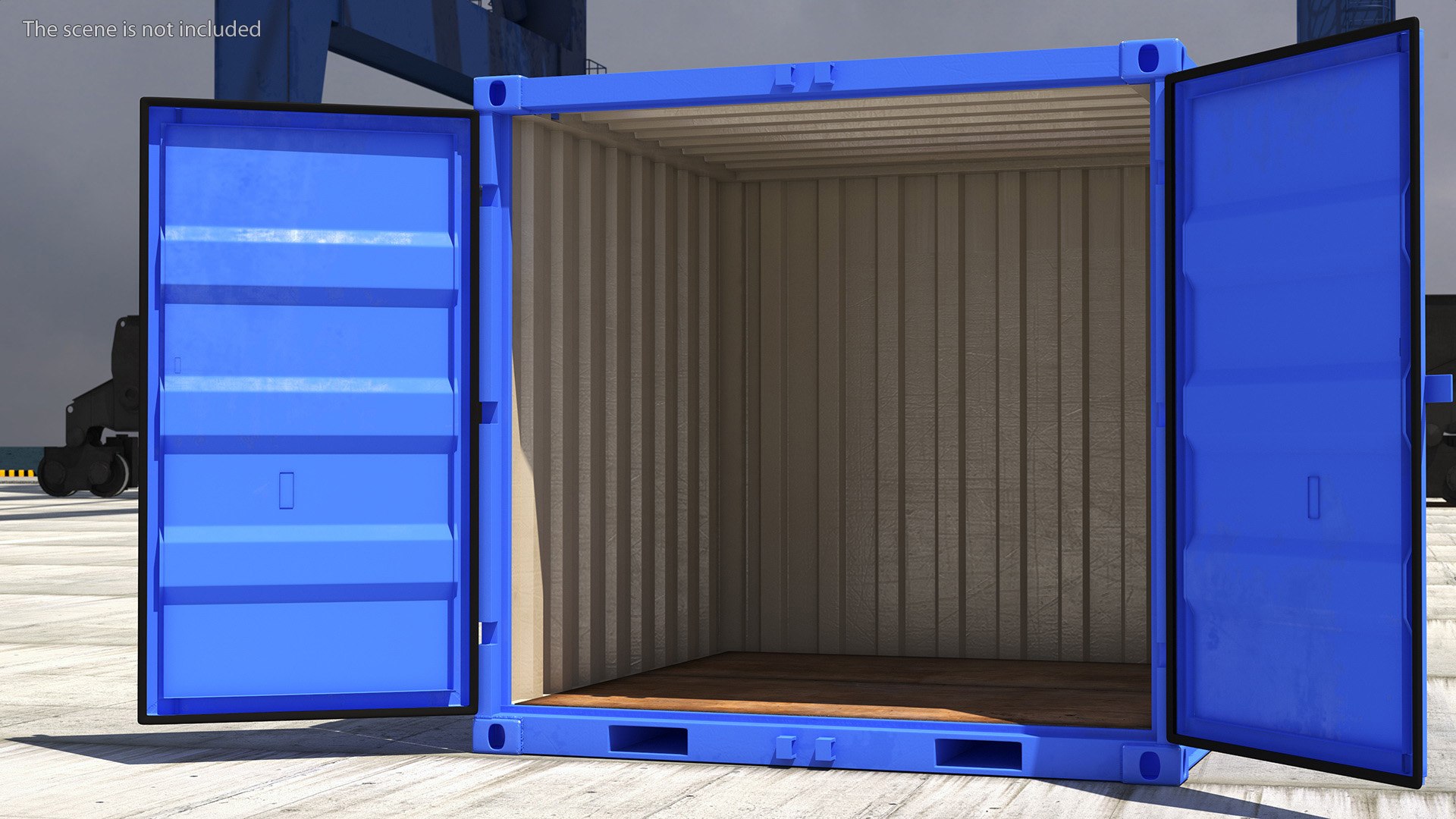 8ft Shipping Container Blue 3D - TurboSquid 2147248