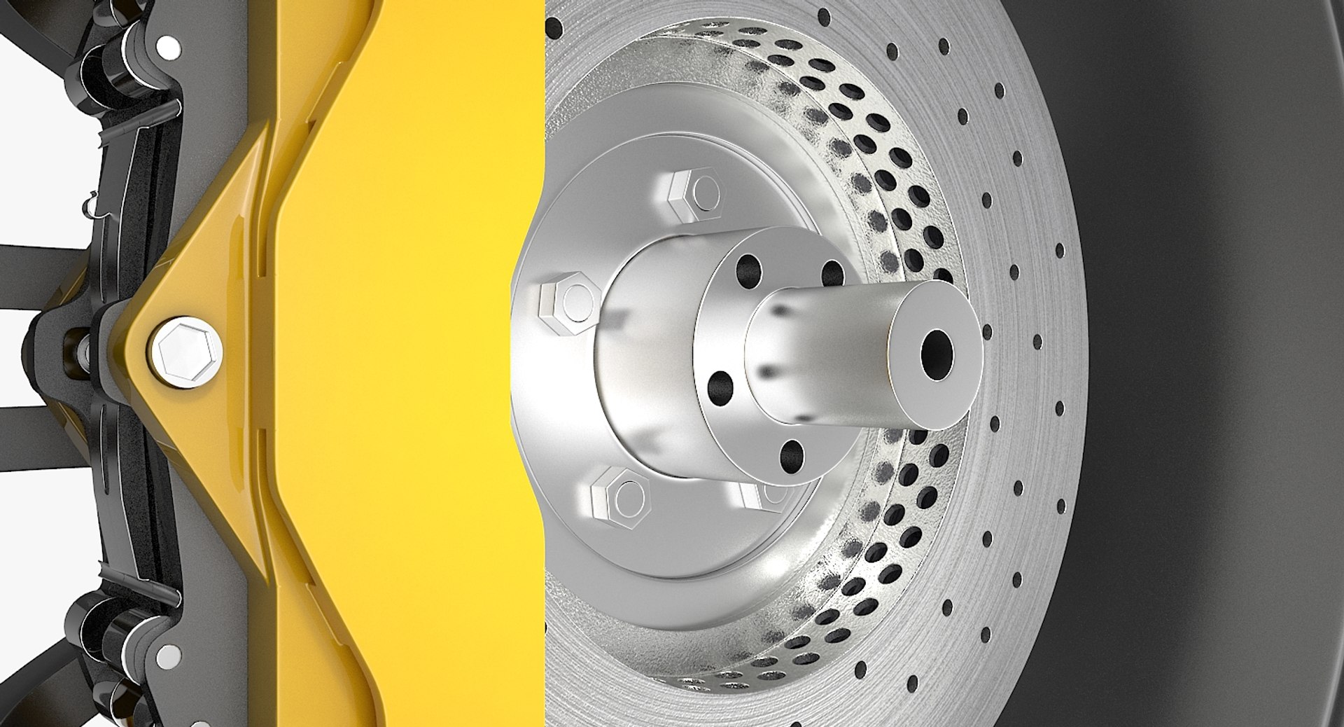 strike graphite disk car wheel 3d model