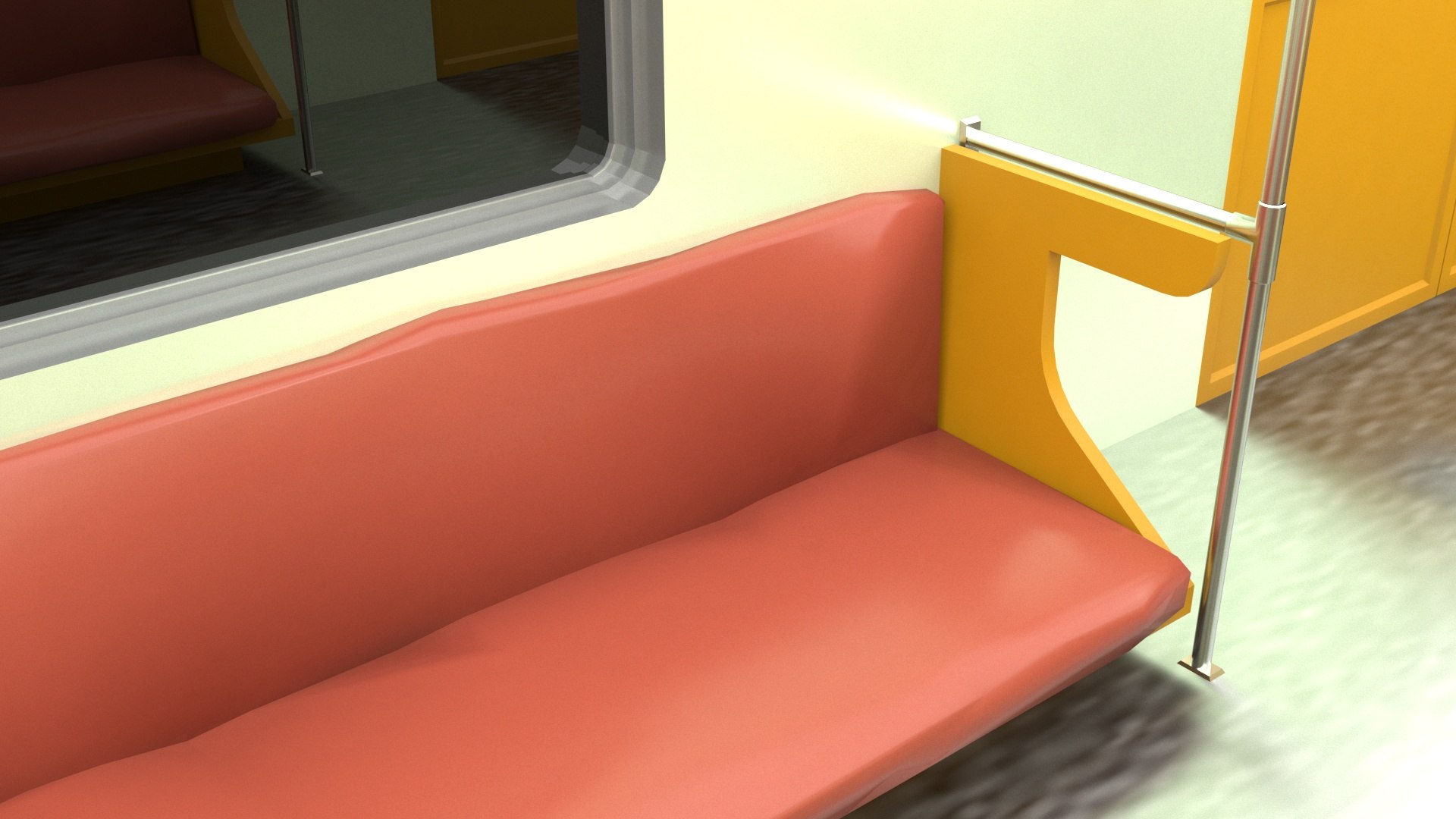 3D Metro Interior model - TurboSquid 1831905