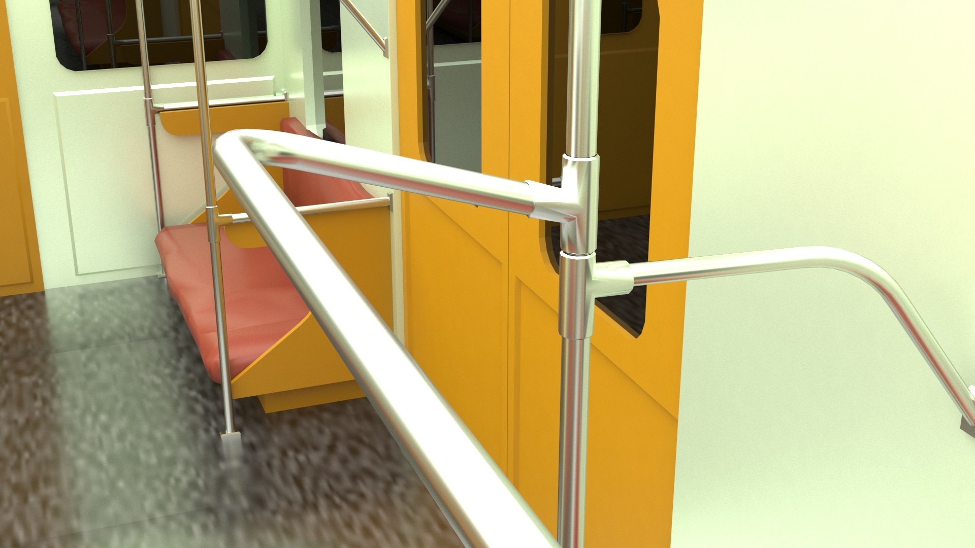 3D Metro Interior model - TurboSquid 1831905