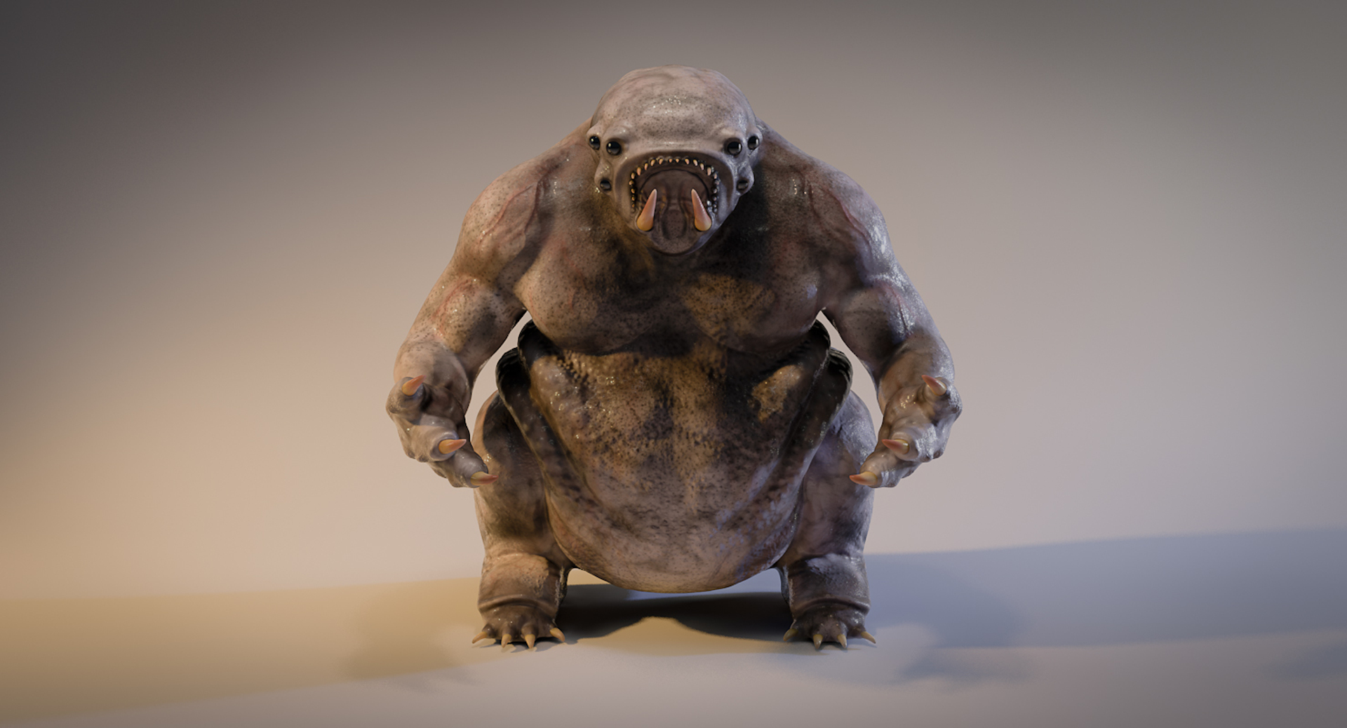 3d model fantasy creature monster anthony