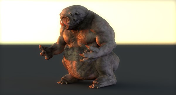 3d model fantasy creature monster anthony