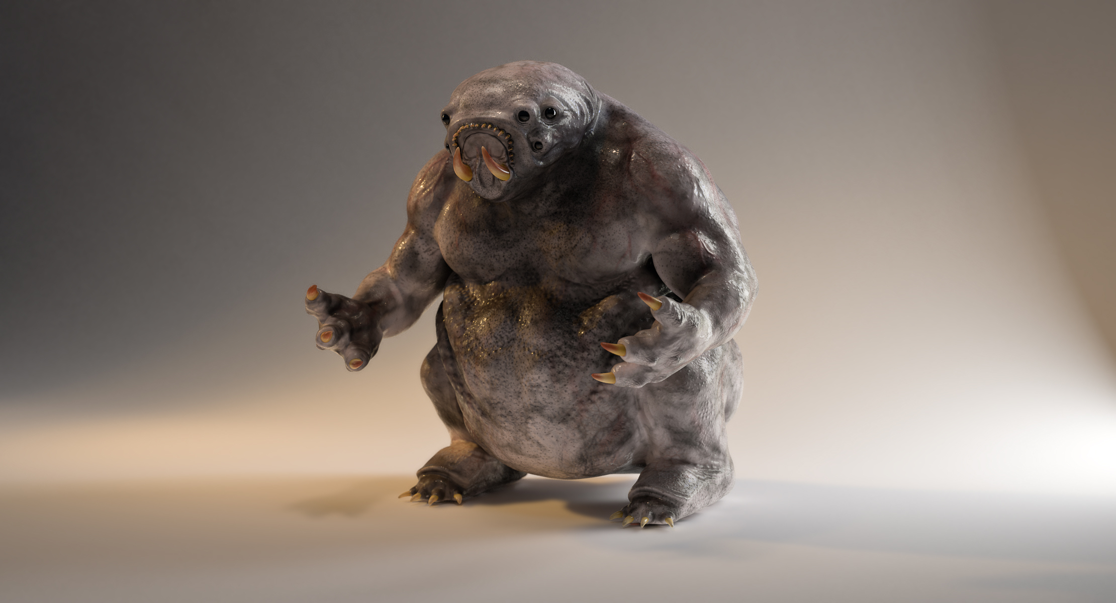 3d model fantasy creature monster anthony