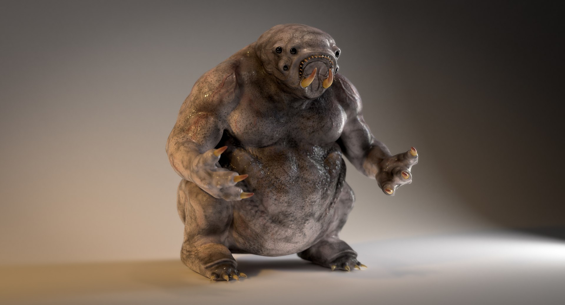 3d model fantasy creature monster anthony