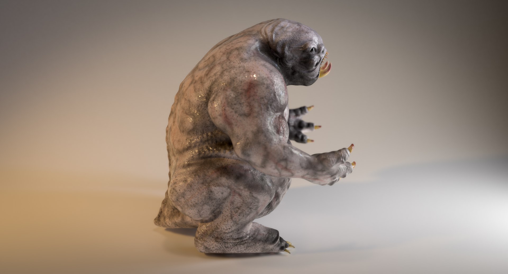 3d model fantasy creature monster anthony