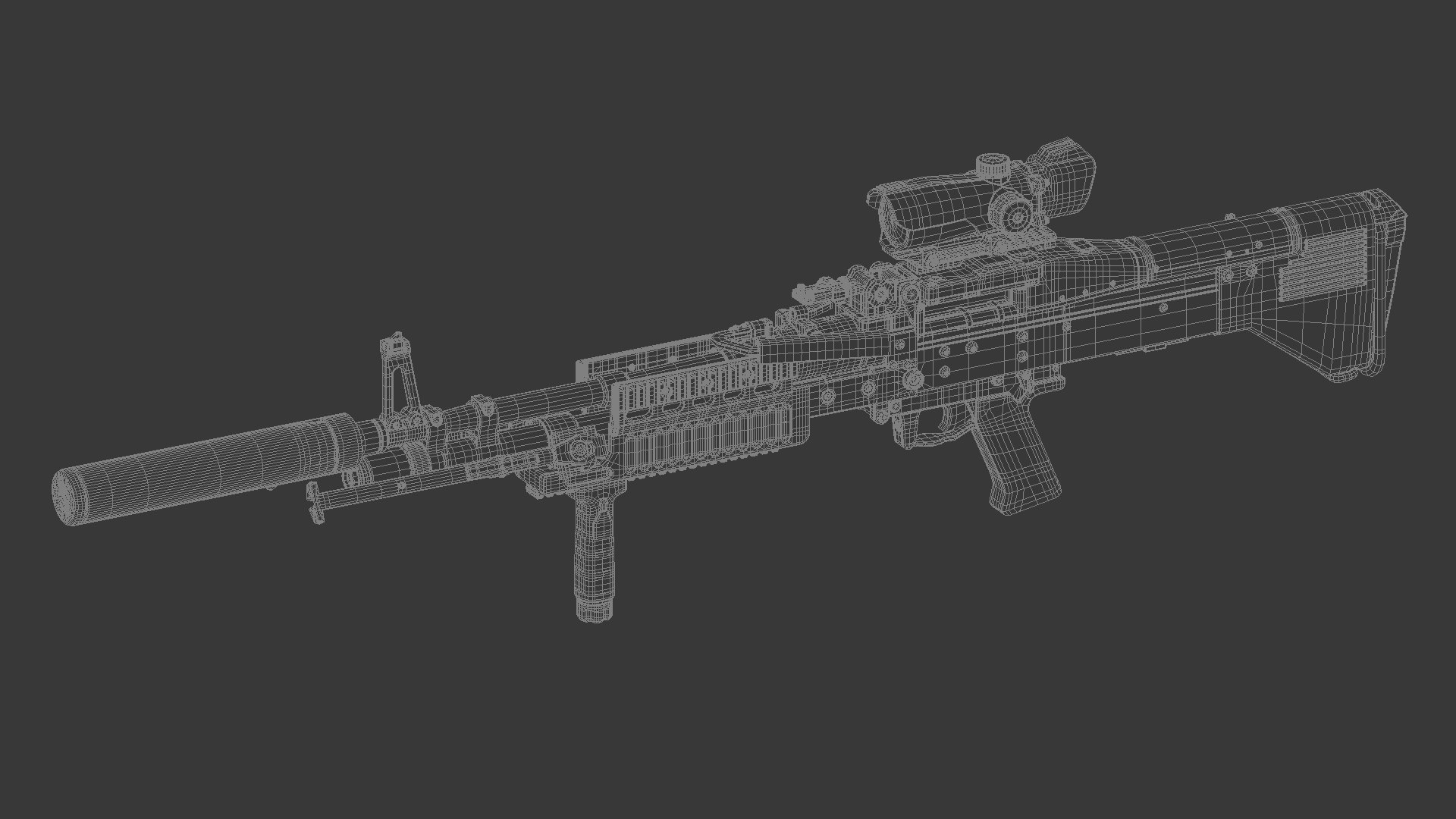 M60E4 3D Model - TurboSquid 1966604