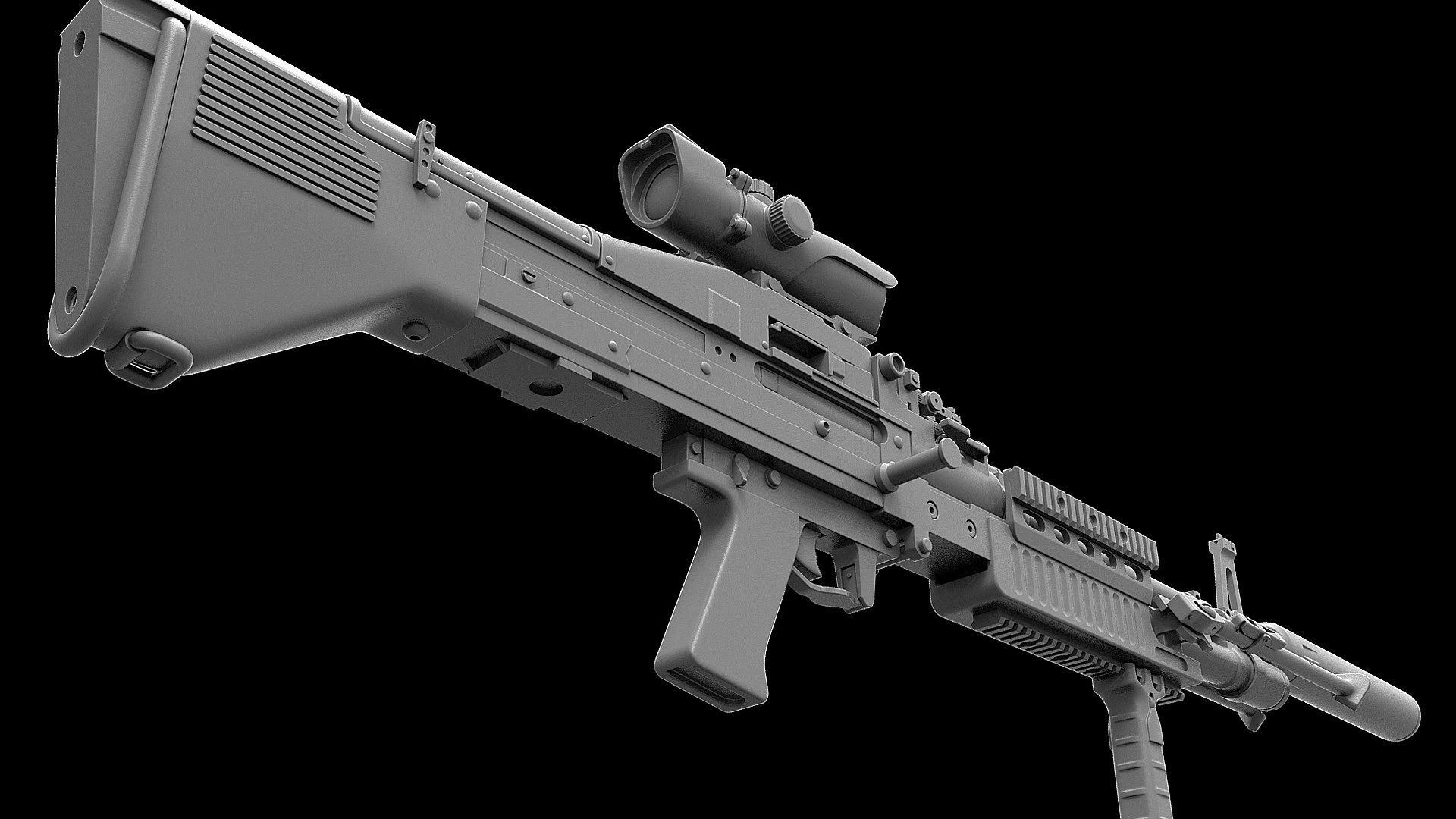 M60E4 3D Model - TurboSquid 1966604