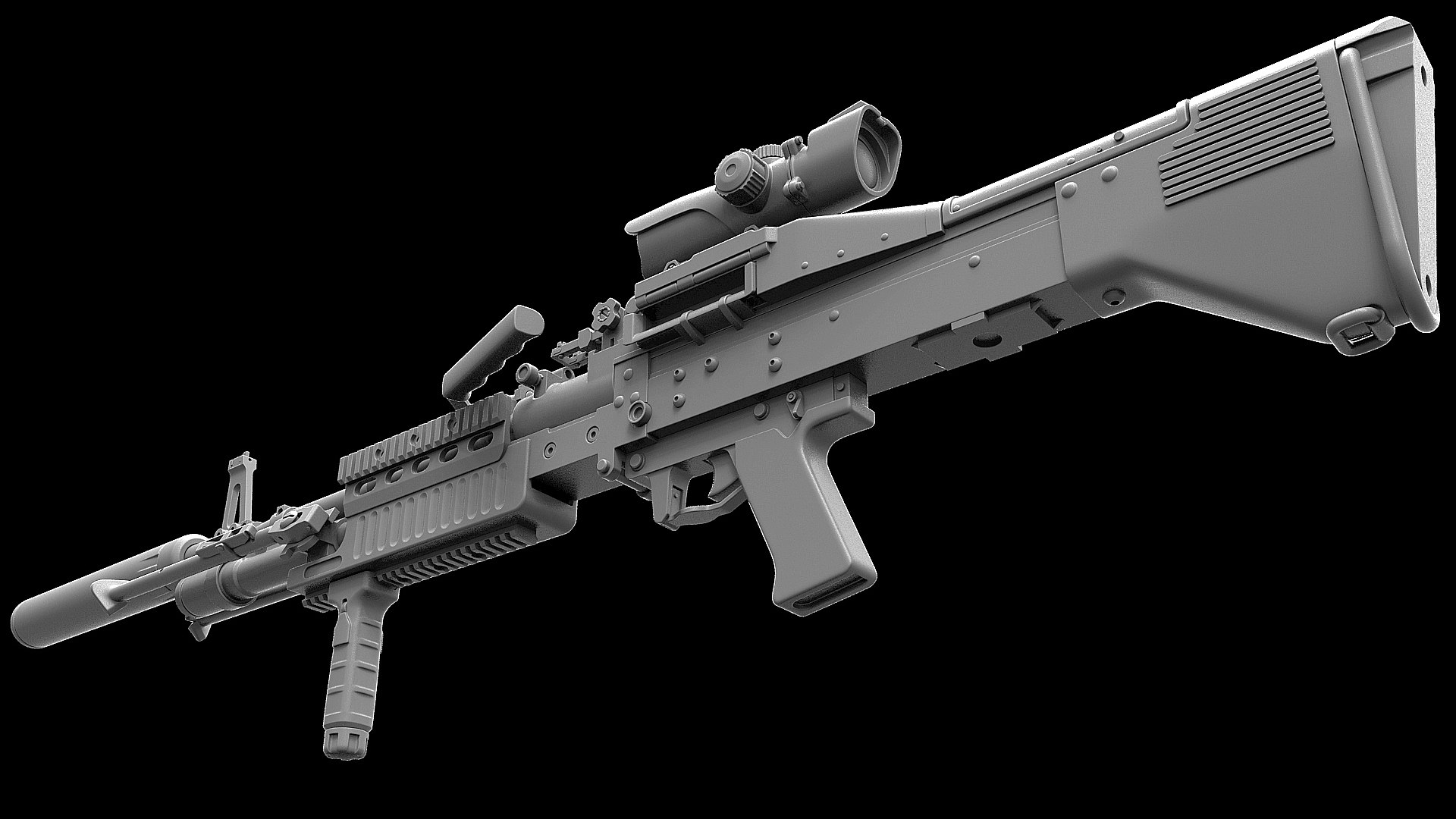 M60E4 3D Model - TurboSquid 1966604