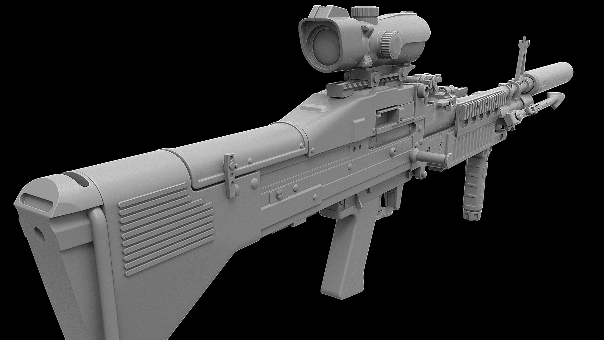 M60E4 3D Model - TurboSquid 1966604