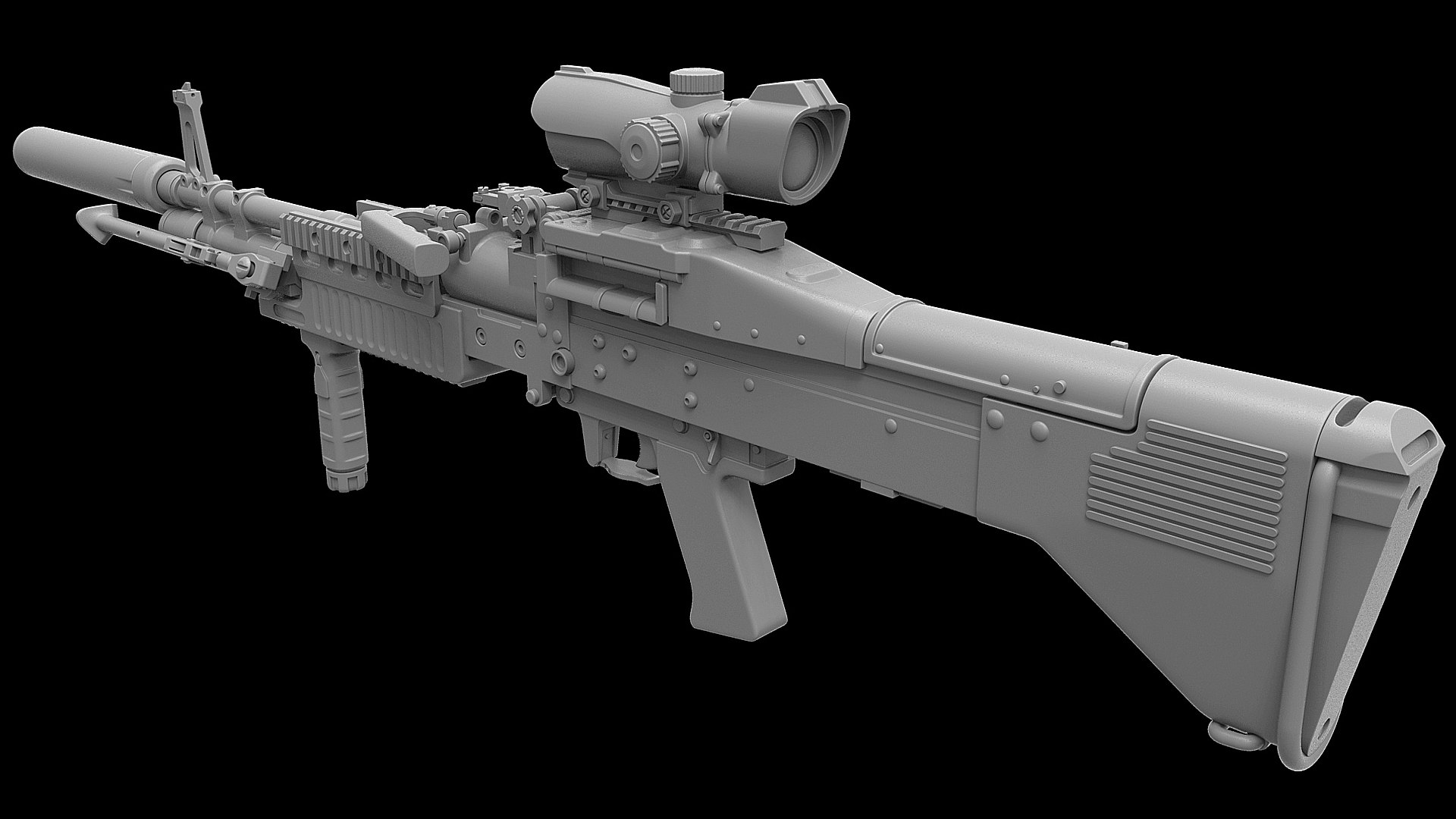 M60E4 3D Model - TurboSquid 1966604