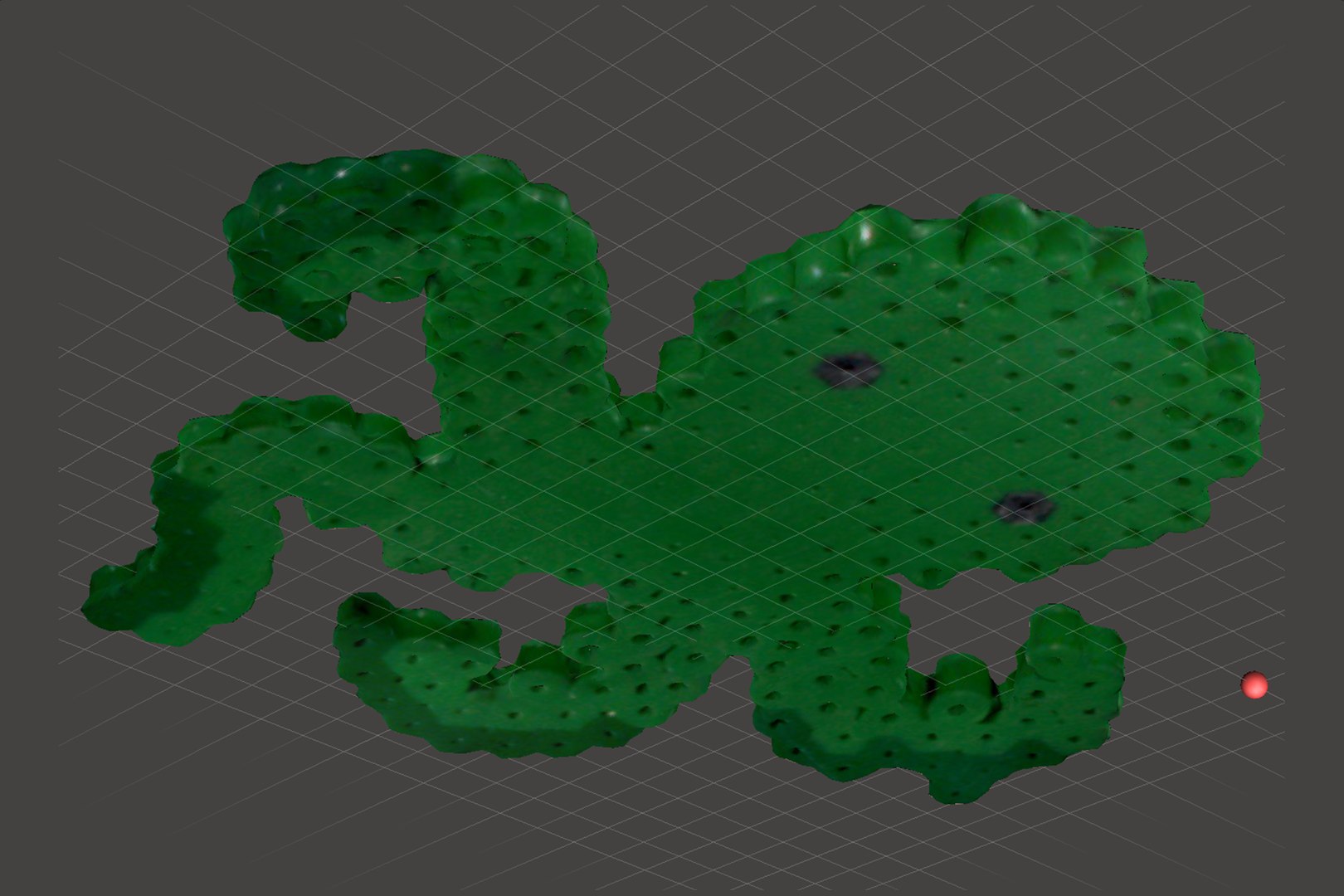 3D Small Green Craft Octopus Model - TurboSquid 2357328