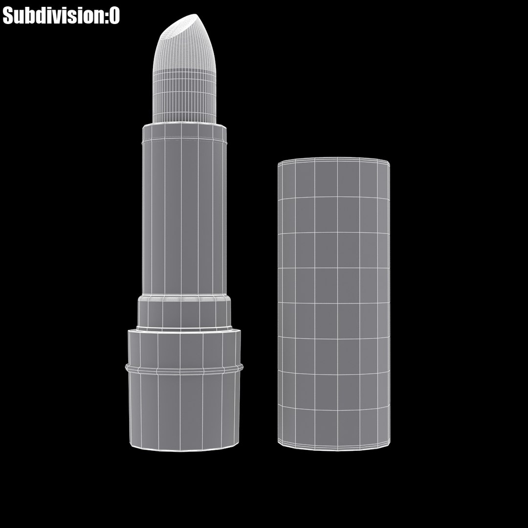 Lipstick Product Template 3D Model - TurboSquid 1171656