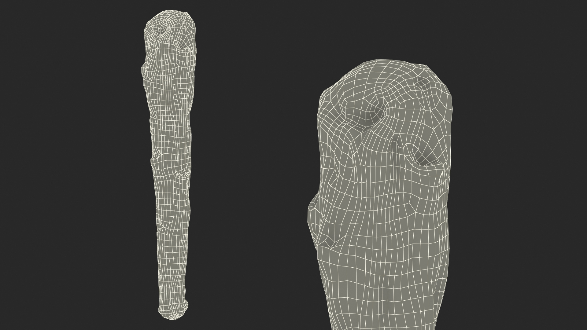 3D Prehistoric Wooden Caveman Club Model - TurboSquid 1729564