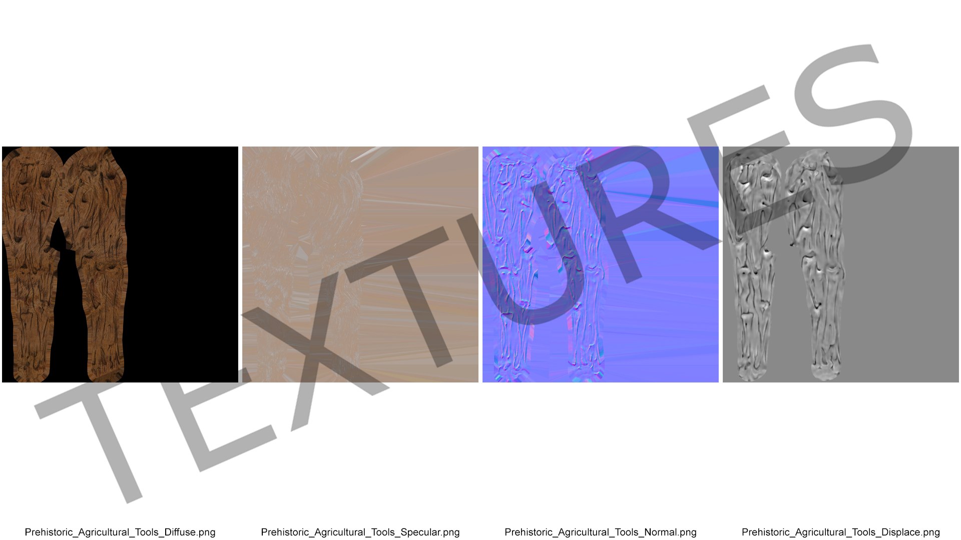 3D Prehistoric Wooden Caveman Club Model - TurboSquid 1729564
