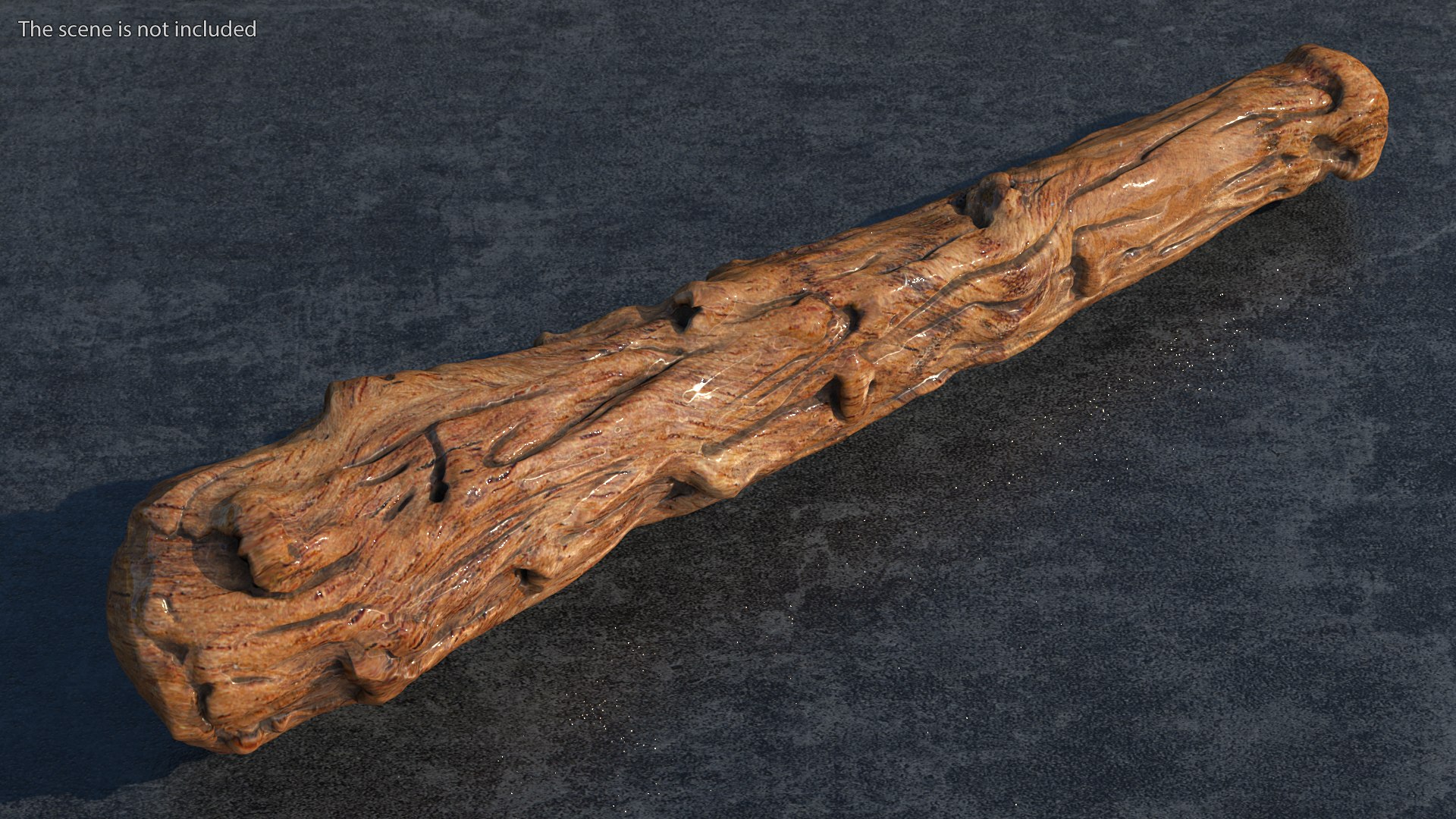 3D Prehistoric Wooden Caveman Club Model - TurboSquid 1729564