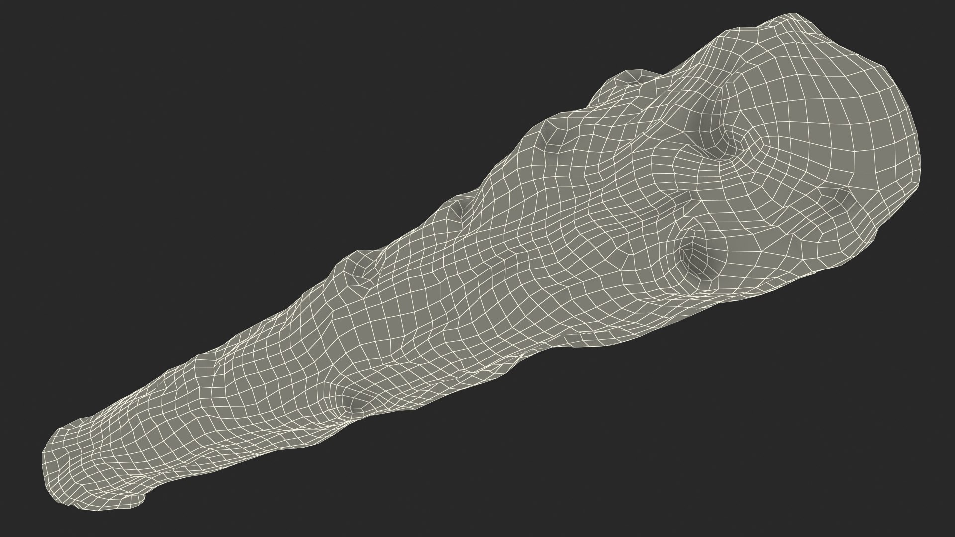 3D Prehistoric Wooden Caveman Club model - TurboSquid 1729564