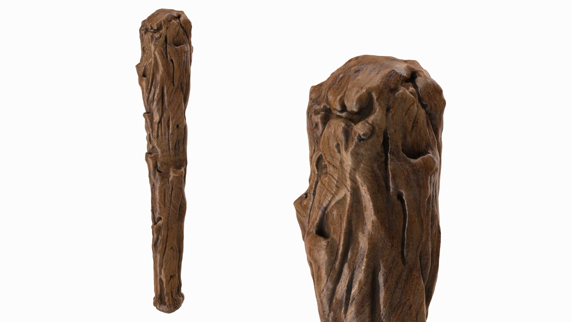 3D Prehistoric Wooden Caveman Club Model - TurboSquid 1729564