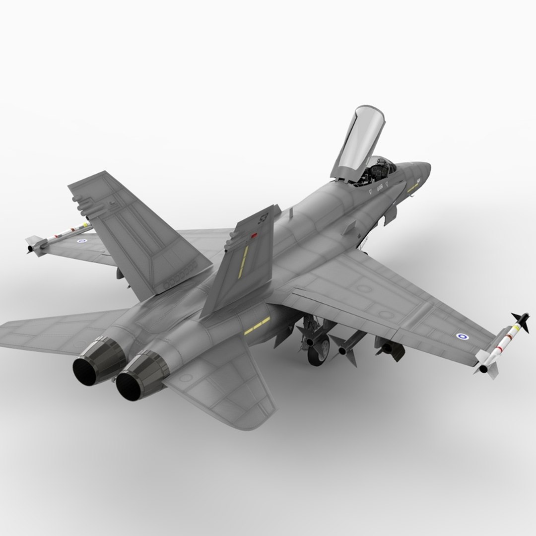 F 18 Hornet Finnish 3d Model