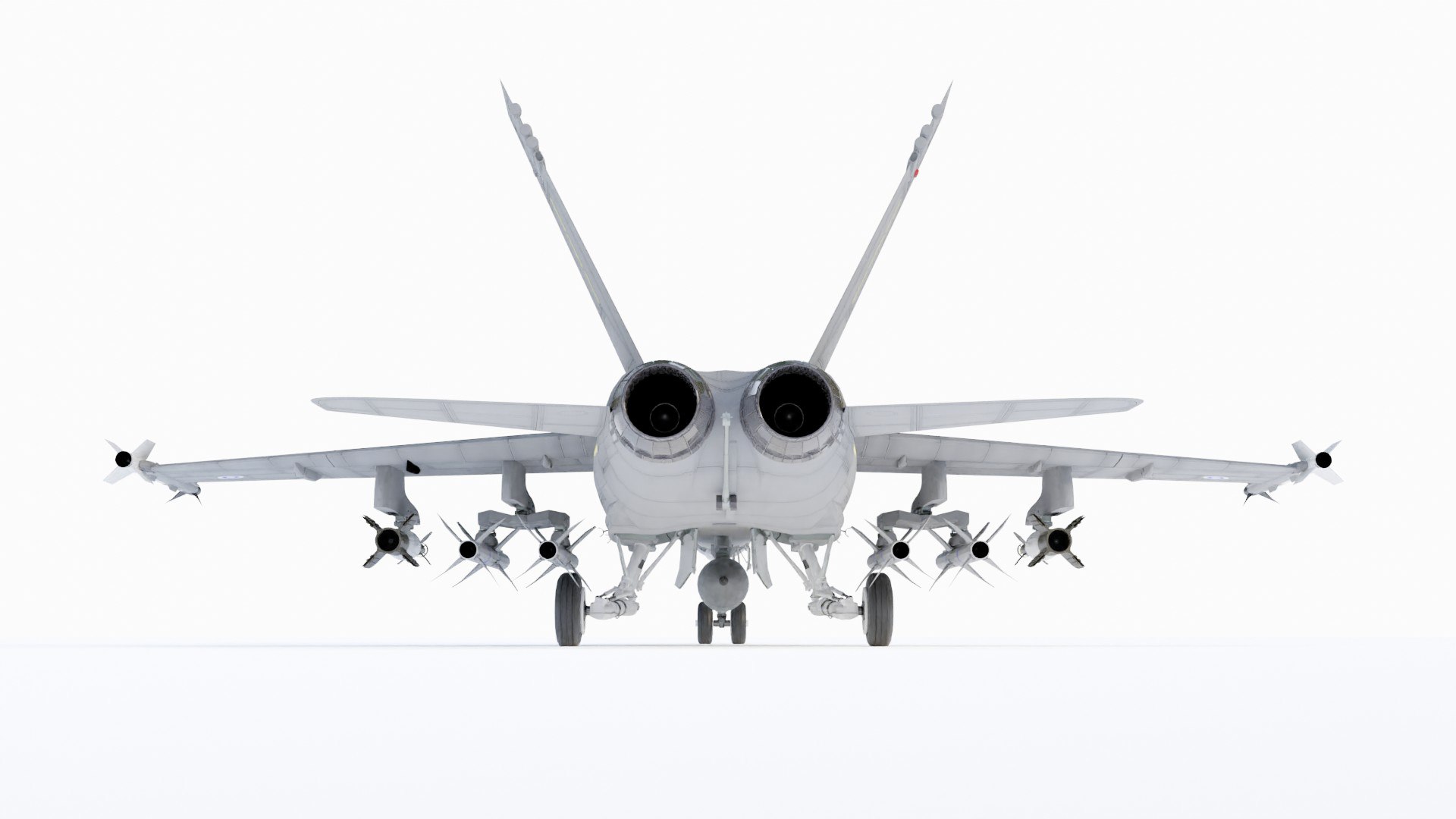 F 18 Hornet Finnish 3d Model