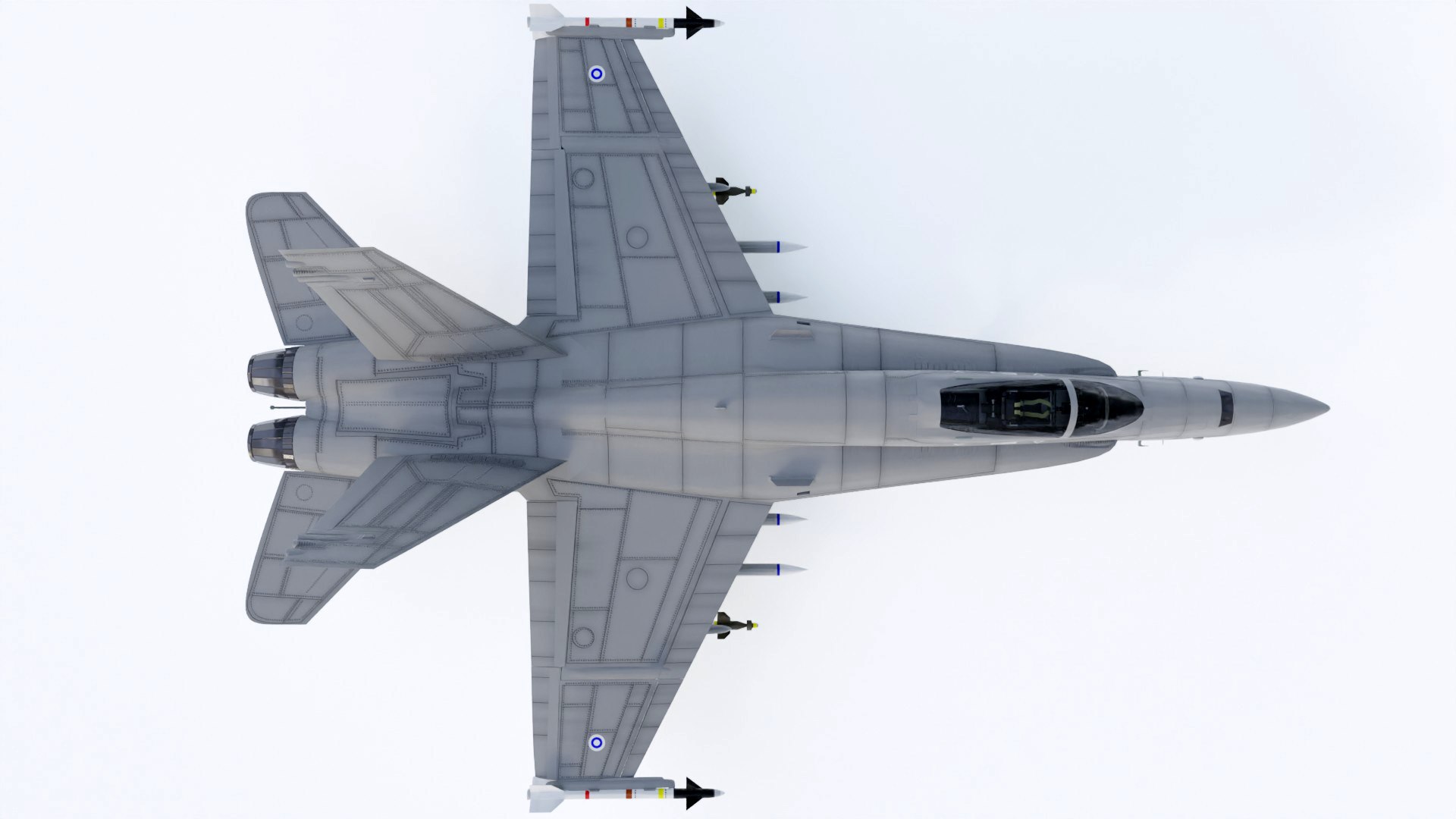 F 18 Hornet Finnish 3d Model