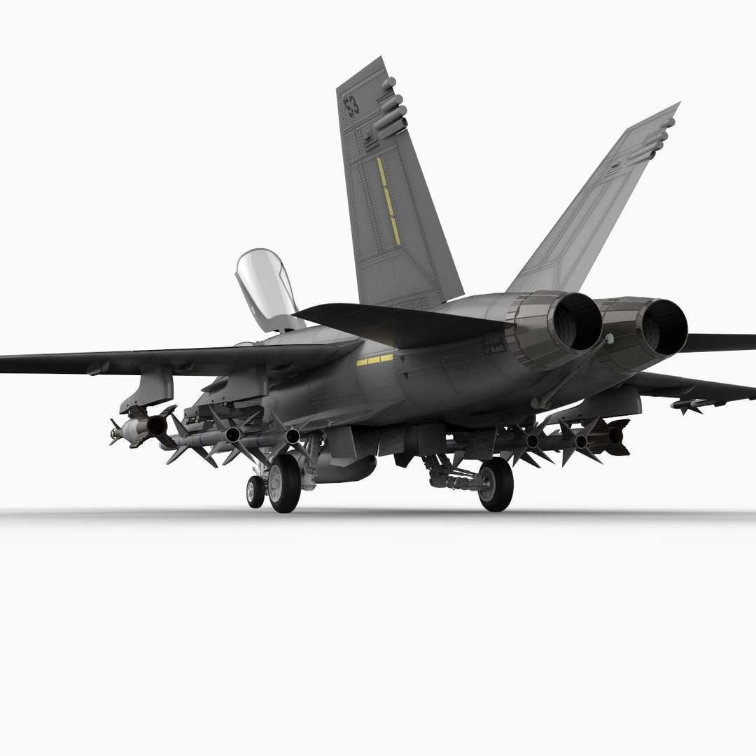 F 18 Hornet Finnish 3d Model