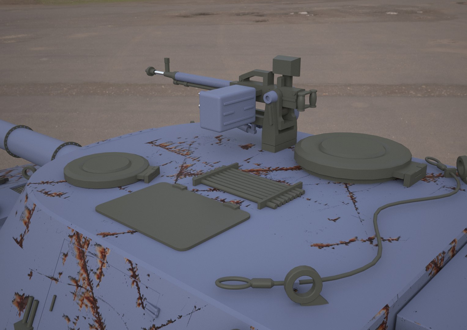 3D M109 Howitzer 155mm Tank Model - TurboSquid 2065643