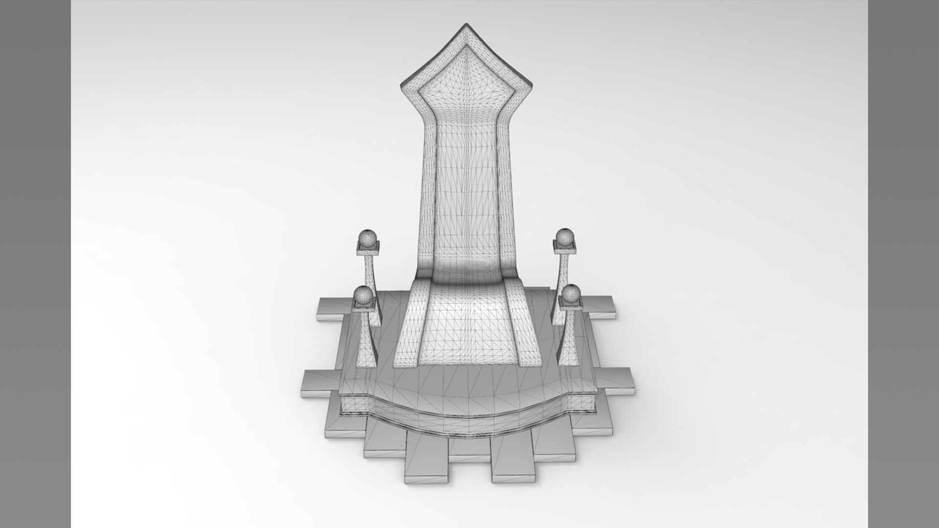 3D Throne Model - TurboSquid 1667909