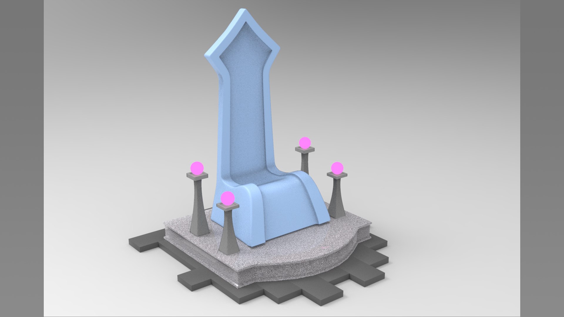 3D Throne Model - TurboSquid 1667909