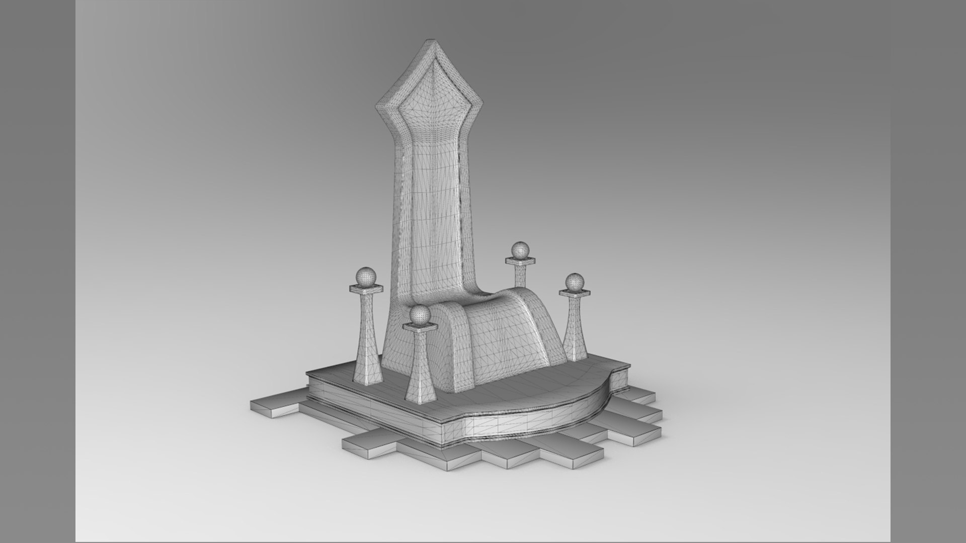 3D Throne Model - TurboSquid 1667909
