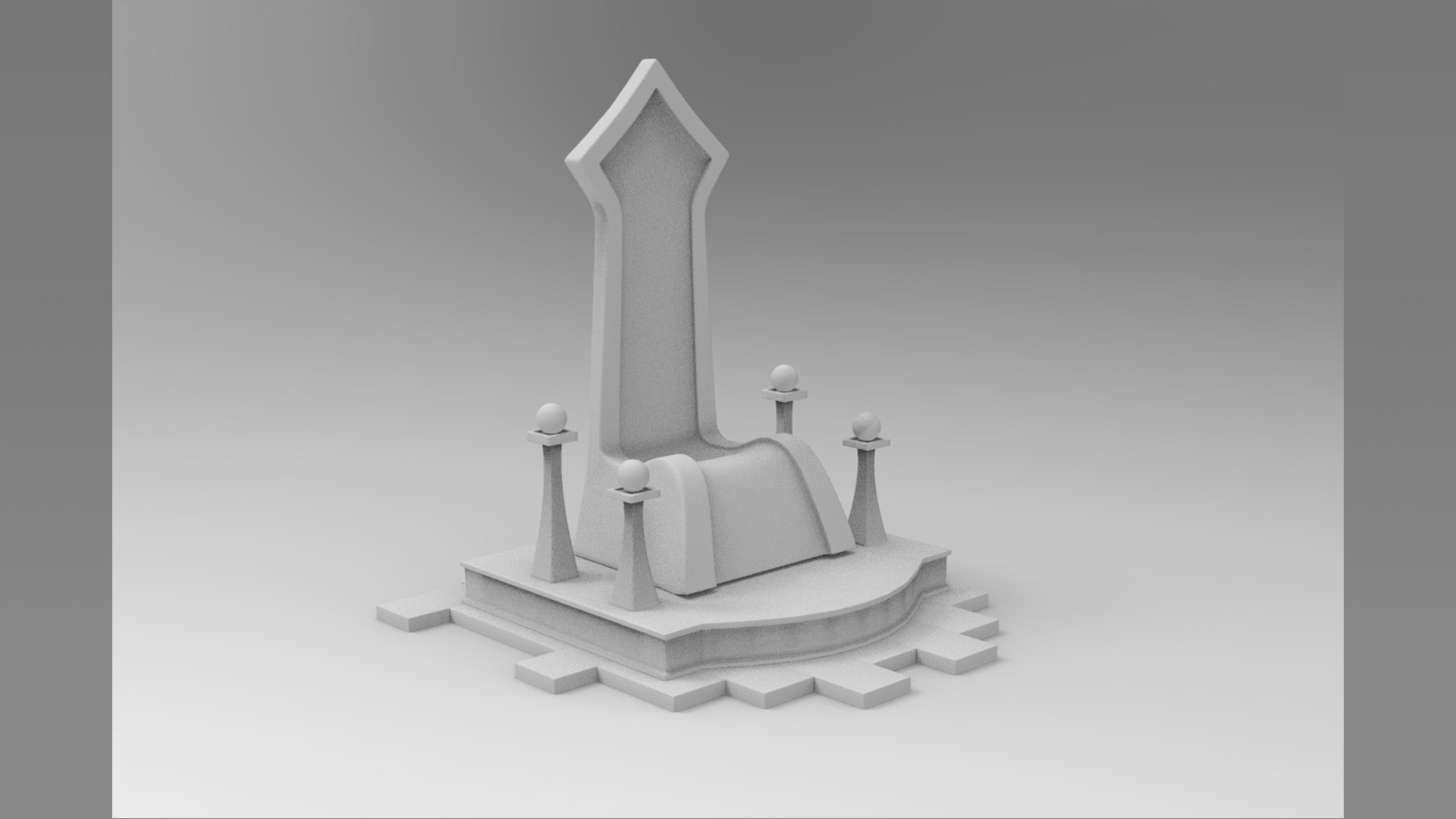 3D Throne Model - TurboSquid 1667909