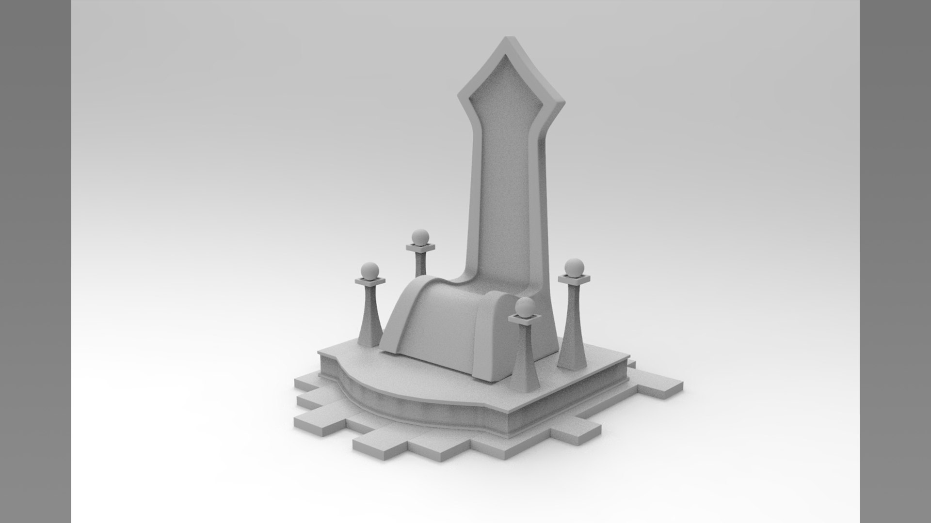 3D Throne Model - TurboSquid 1667909