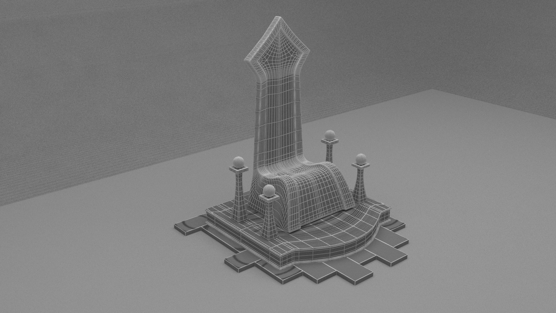 3D Throne Model - TurboSquid 1667909